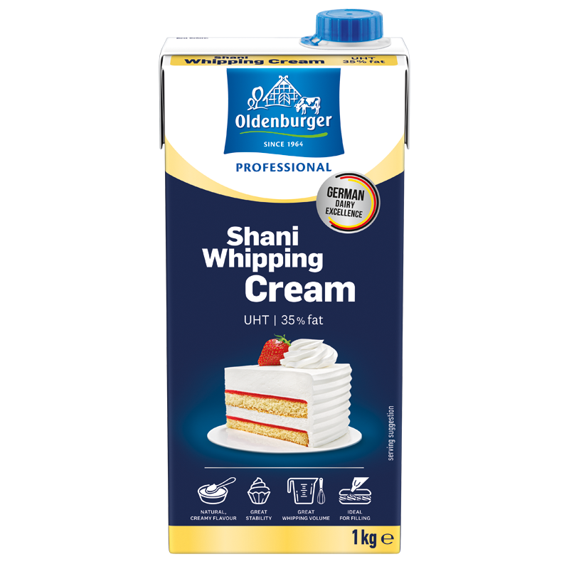 Oldenburger Shani Whipping Cream 35% fat, UHT, 1kg | P14078