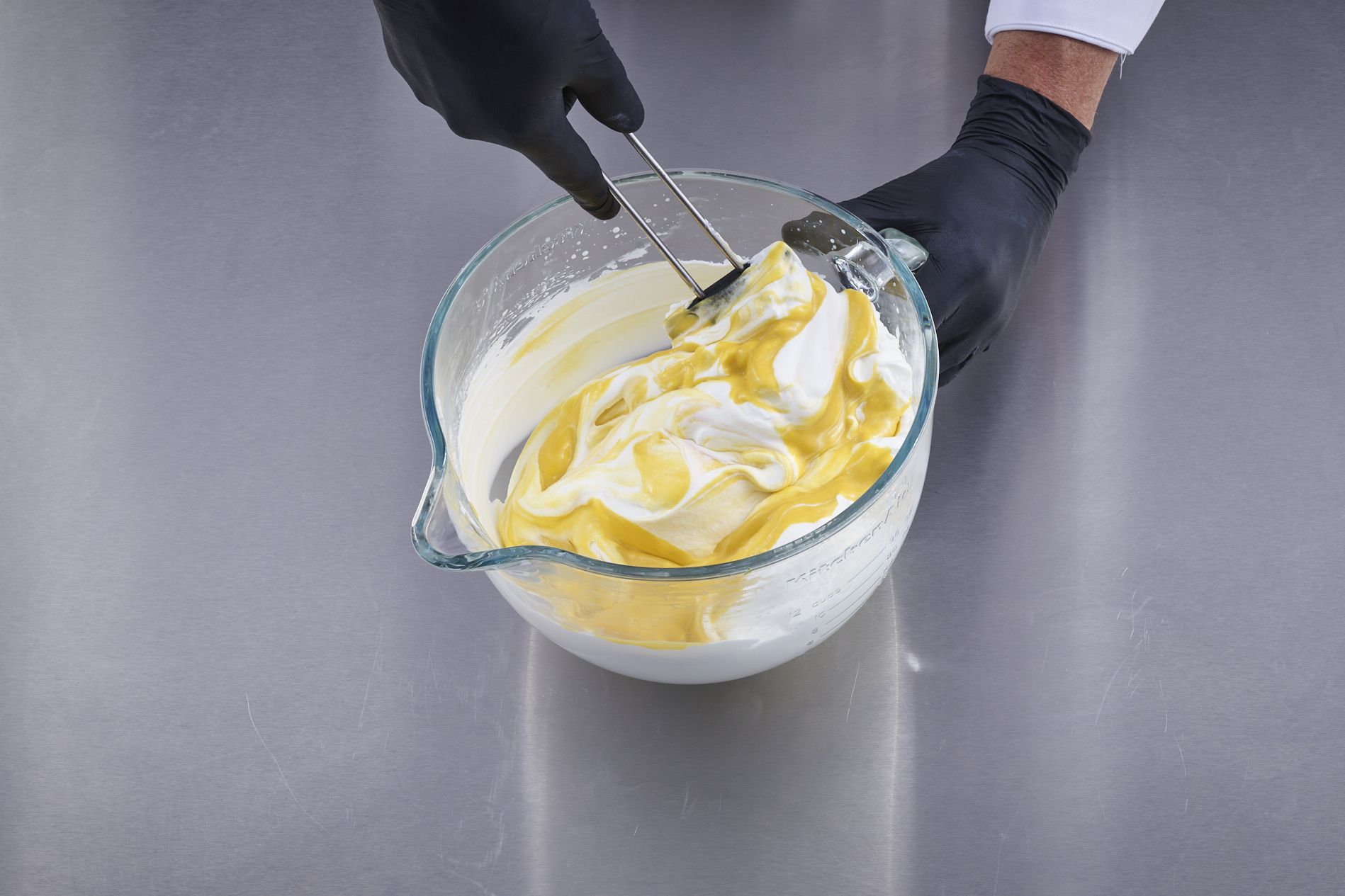 Preparing Fruit Mousse with Whipped Cream