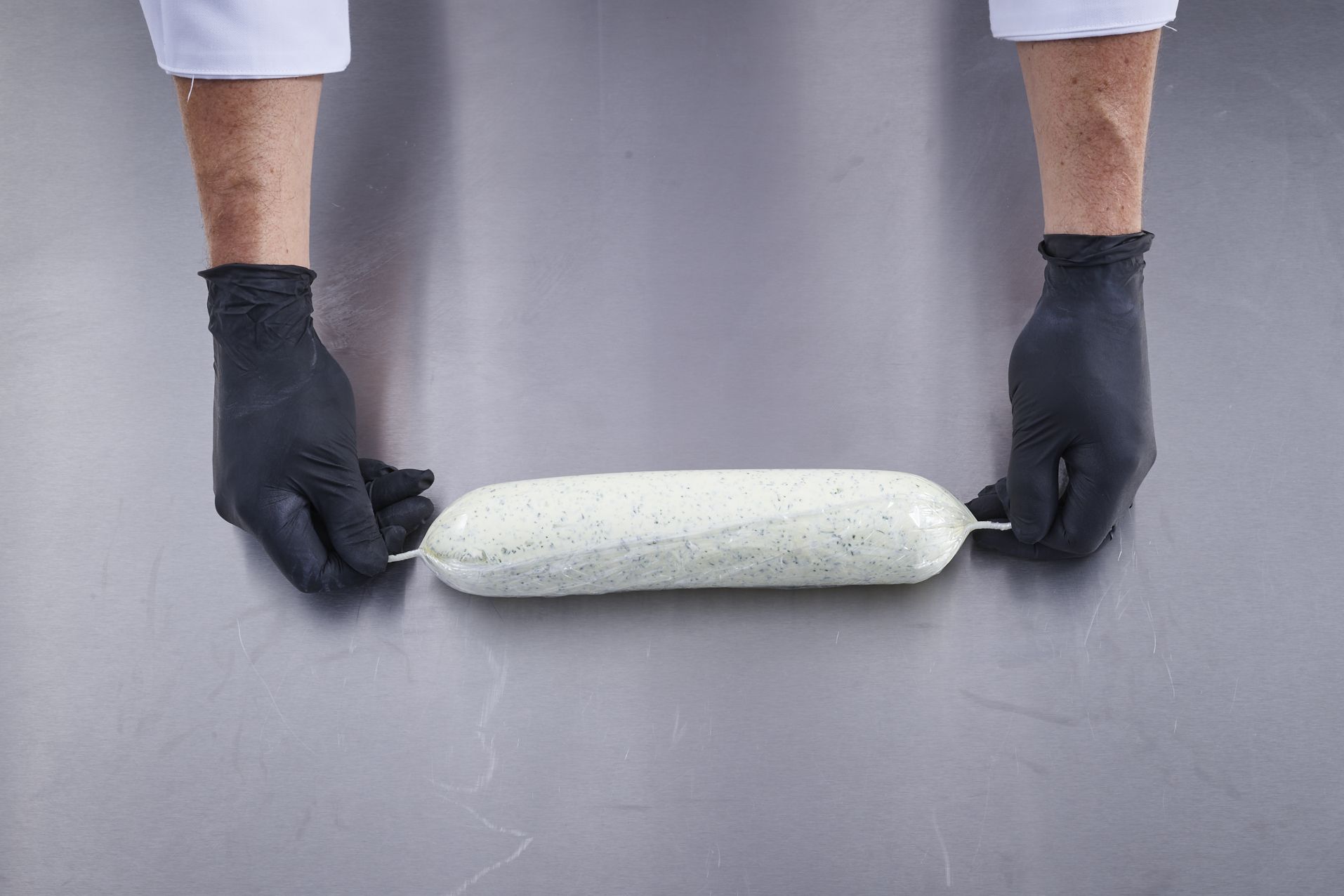 Portioning Butter - Preparing Butter Log for Slicing