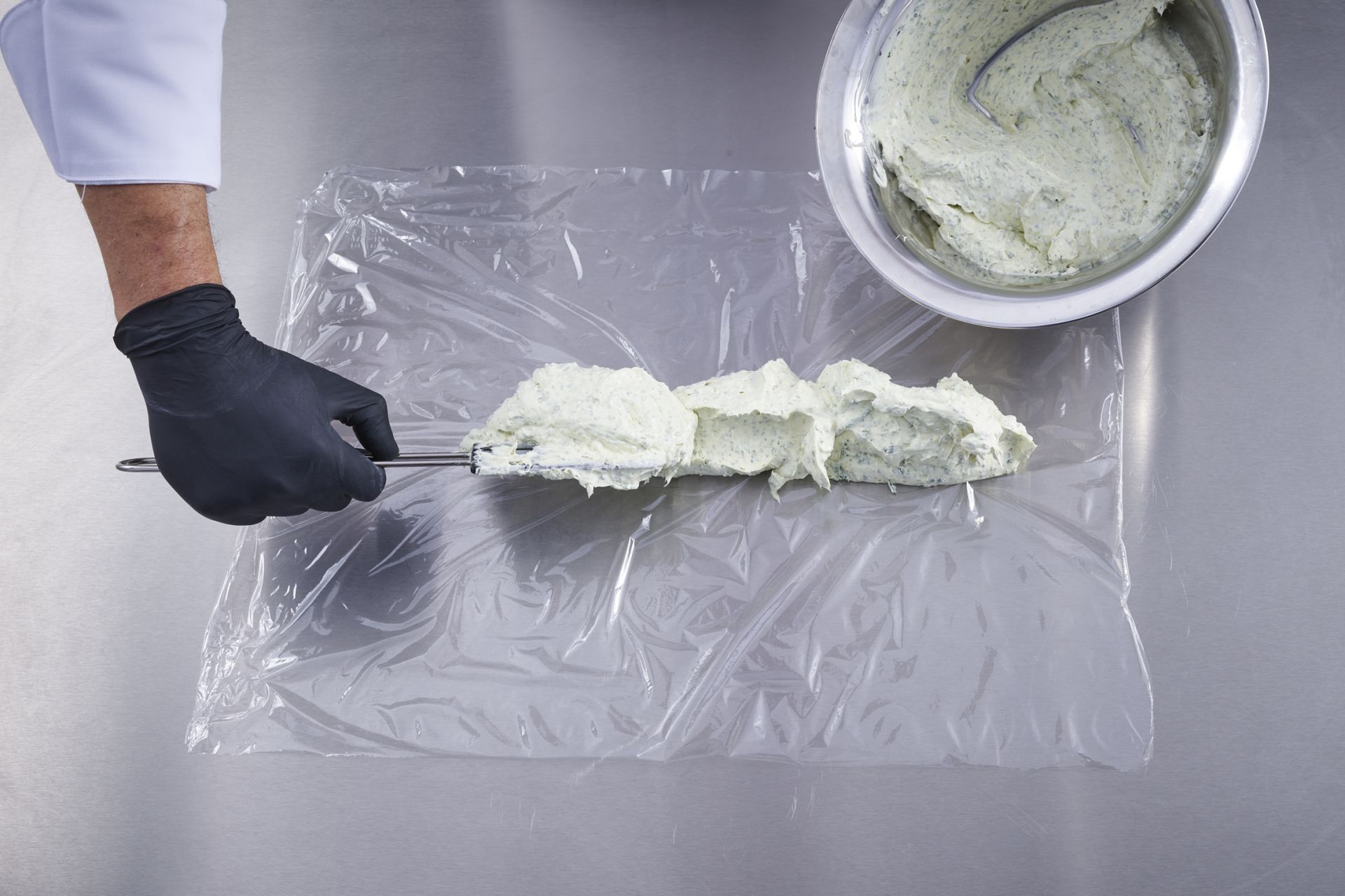 Portioning Butter - Preparing Butter Log for Slicing