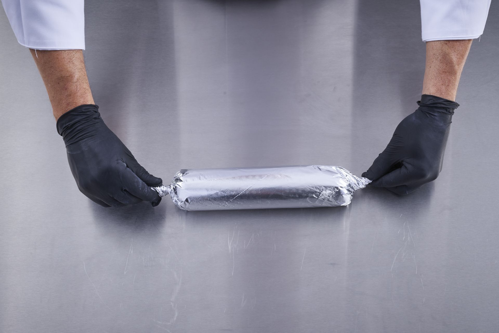 Portioning Butter - Preparing Butter Log for Slicing